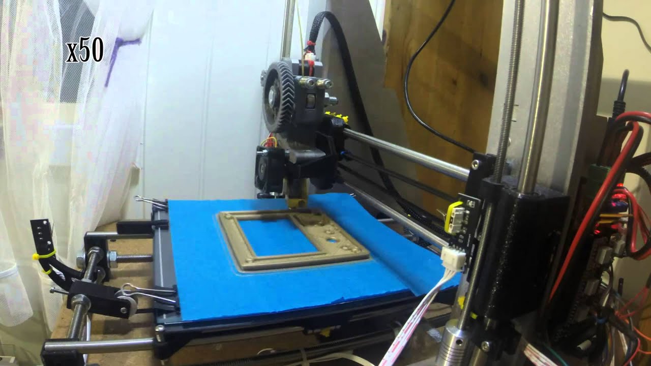 Timelapse from first big print on my reprap Prusa i3 - YouTube