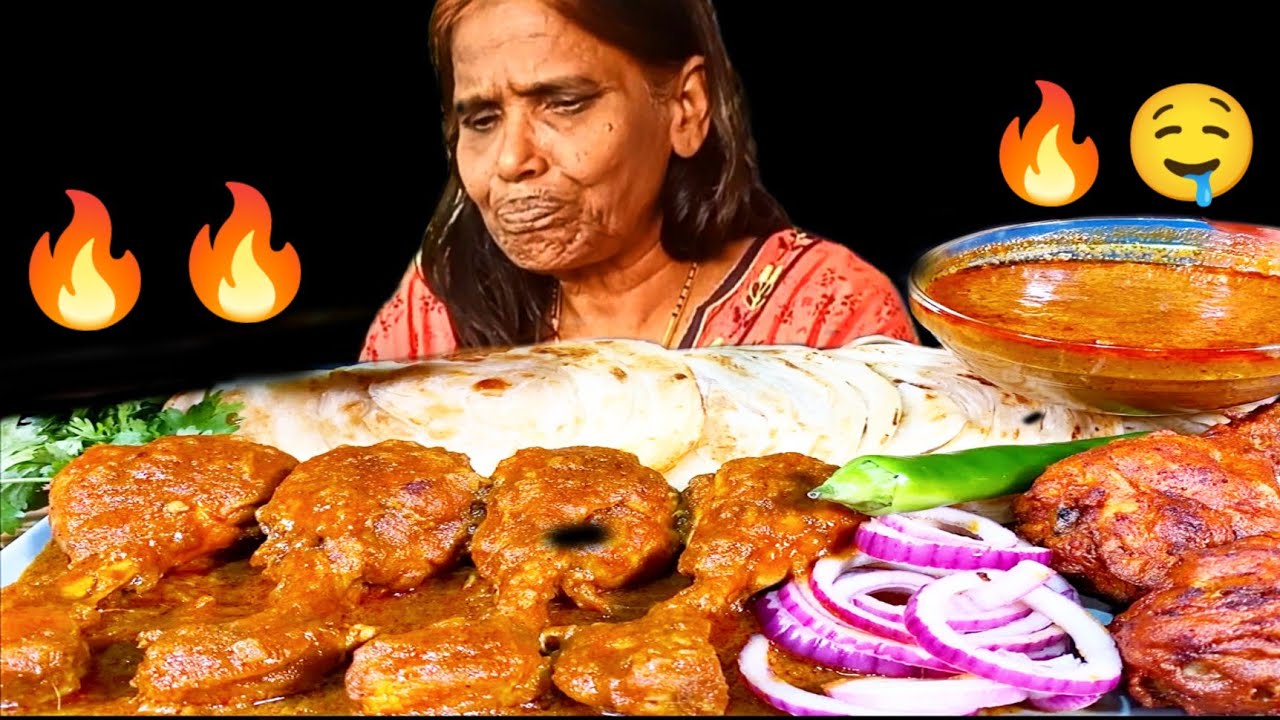 Ranu mandal,eating aloo paratha and chicken | ranu mondal eating show ...
