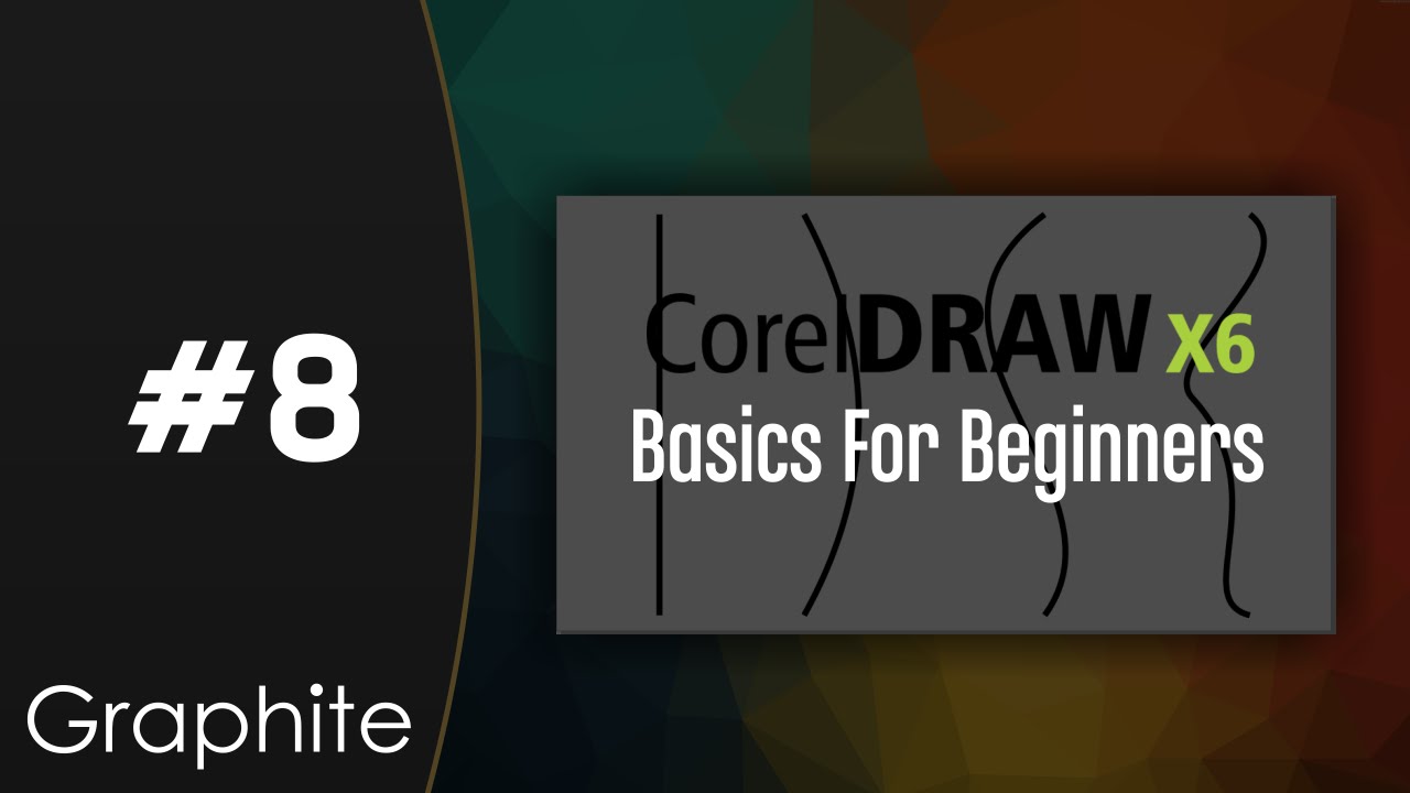 How to convert shapes & text to curves. Corel Draw X6 Tutorial - YouTube