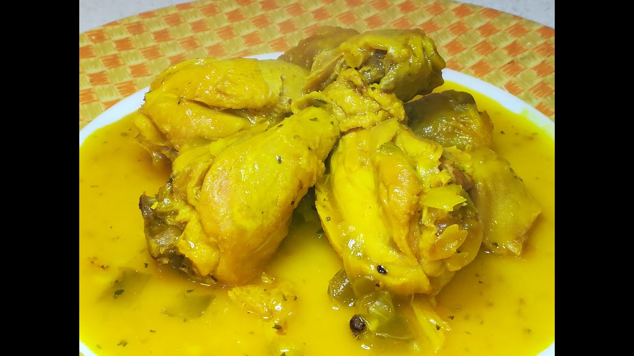 POLLO EN SALSA AMARILLA AL ESTILO DE MI MADRE - YouTube