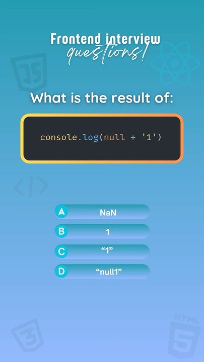 Frontend interview questions: Quiz 59 #javascript #react #interview #developer #coding # ...