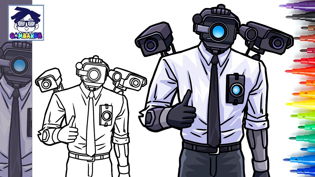 Cara Menggambar Chief Scientitst Cameraman Skibidi Toilet episode 74 ...