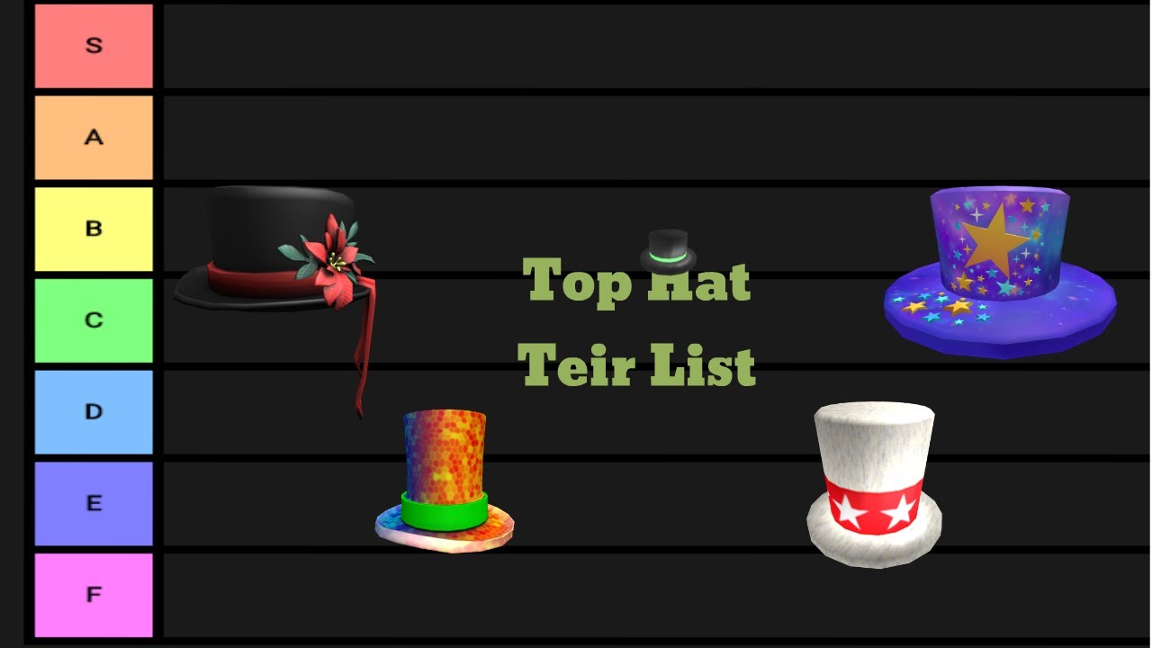 Roblox Top Hat Tier List - YouTube