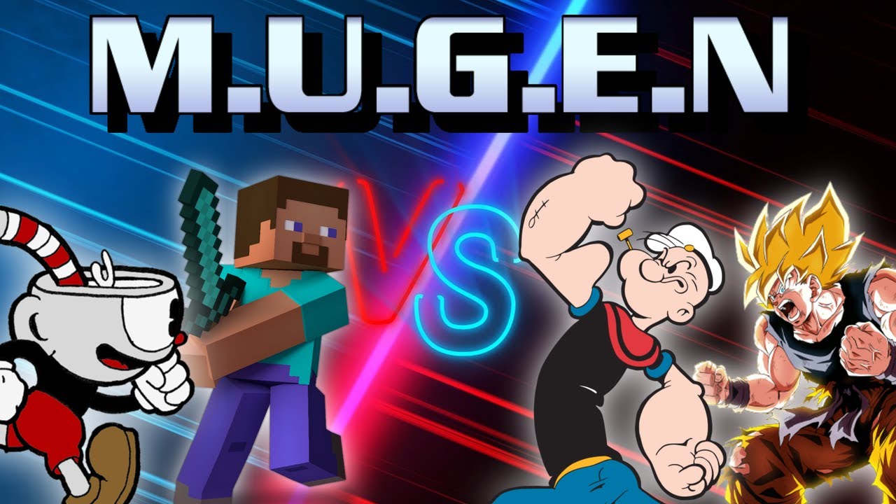 REQUESTED BY @SvenPlayzYT: Master Steve & Cuphead vs Popeye & Goku ...