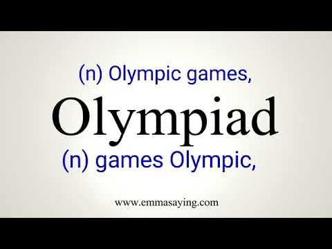 olympaid / olympiad meaning in English Ngawn