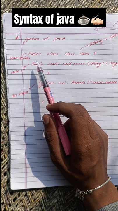 Syntax of Java ☕ 🏻 || java programming #shorts #java #javaprogramming #shortsfeed #study - YouTube