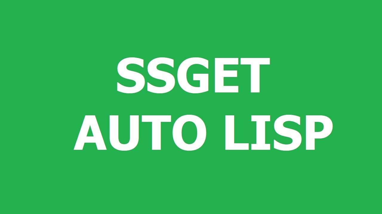 How to Select Objects to process in Auto LISP program in AutoCAD - YouTube