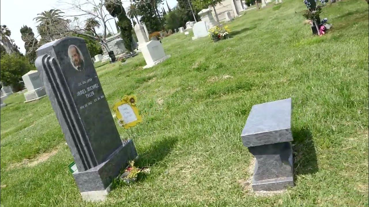 Actor James Michael Tyler Grave Hollywood Forever Cemetery Los Angeles California USA April 22 ...