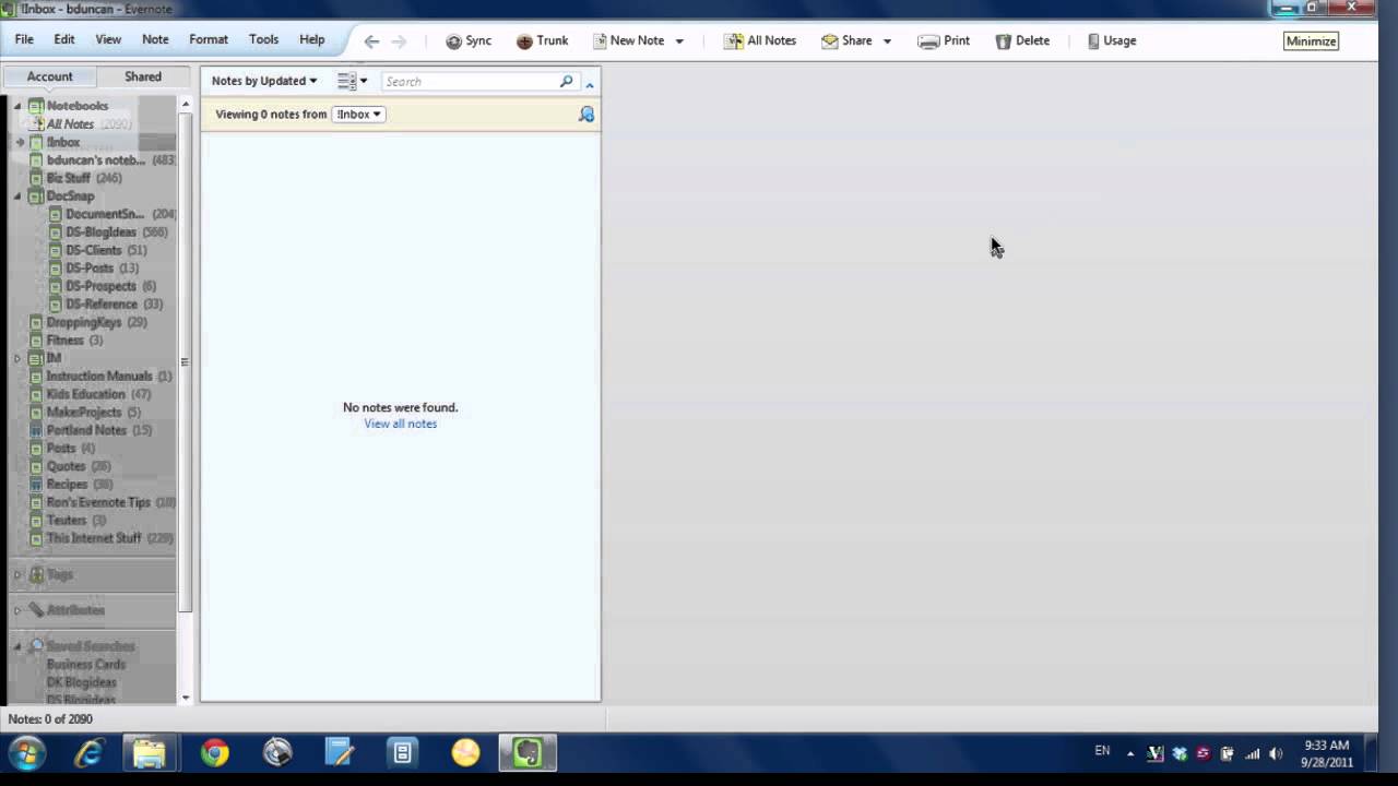 How To Use Evernote Import Folders - YouTube
