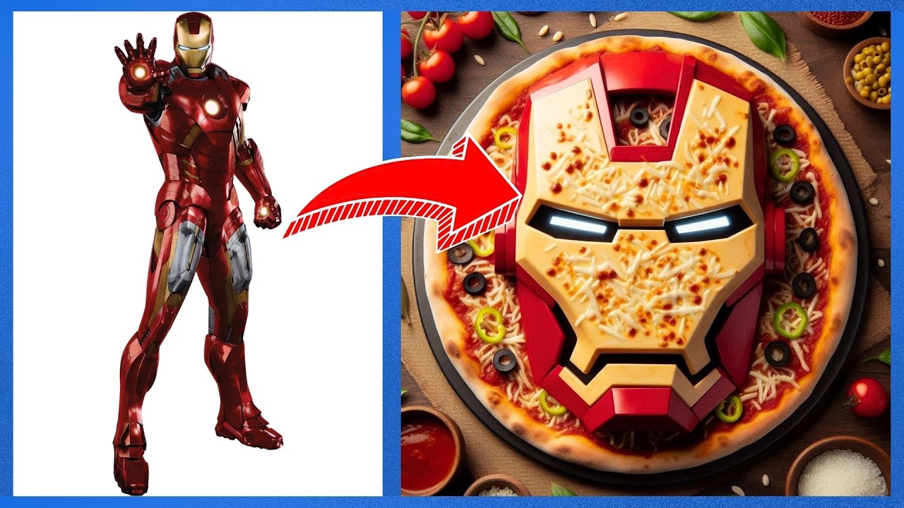 AVENGERS But PIZZA 🔥 All Characters (marvel & DC) 2024💥 - YouTube