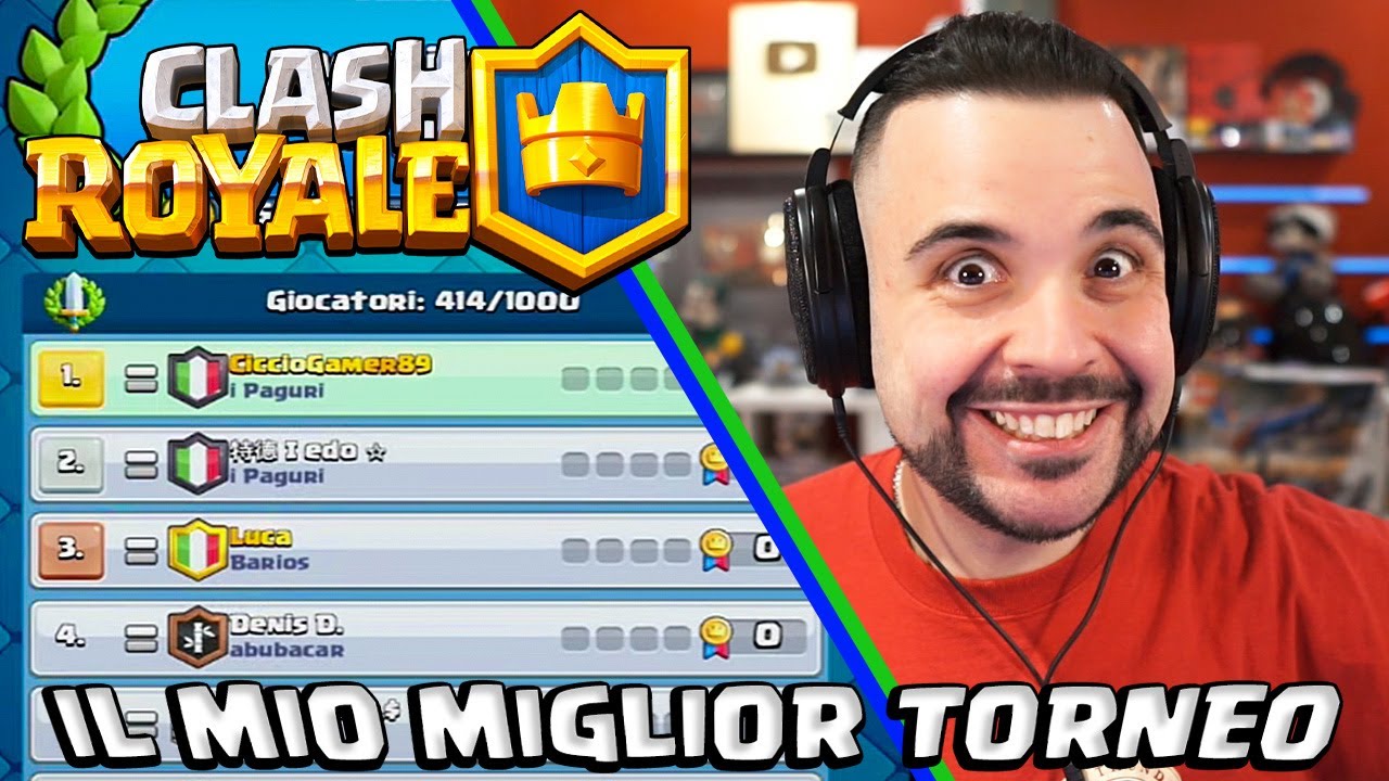 il mio miglior Torneo in Strategica mai fatto - CLASH ROYALE - YouTube