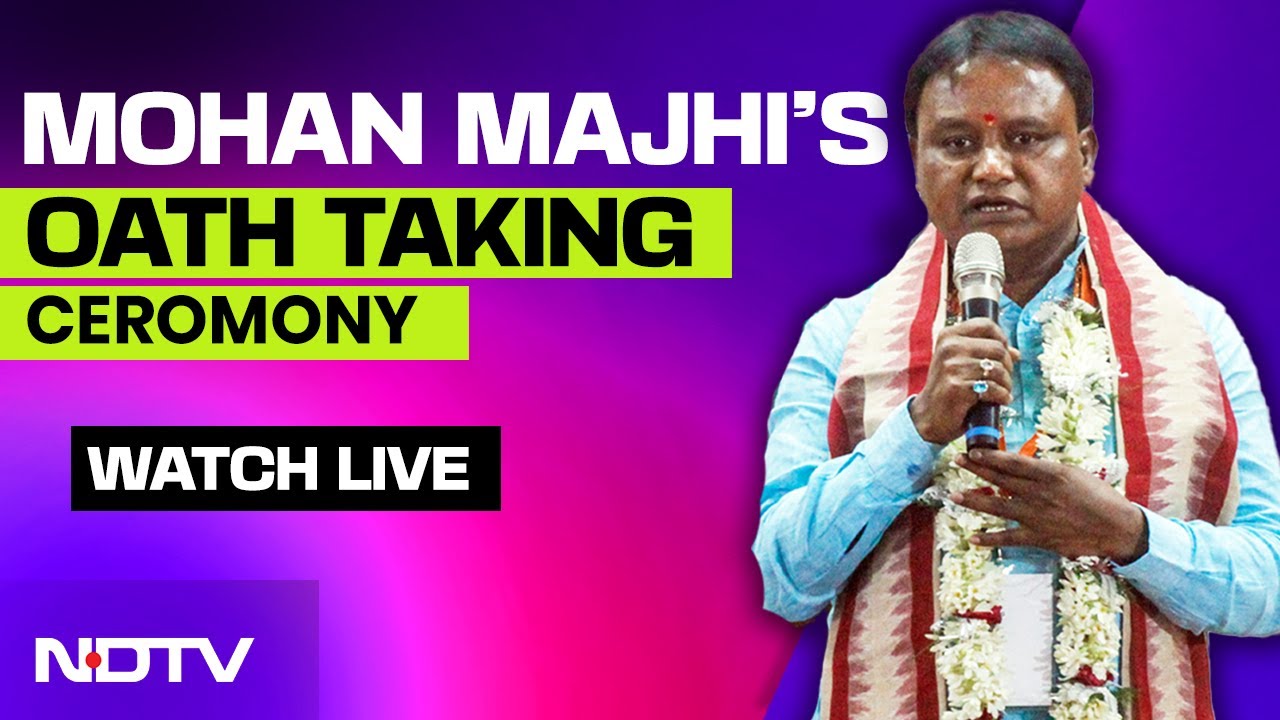 Mohan Majhi Oath Live | Mohan Majhi, Odisha's First BJP Chief Minister ...