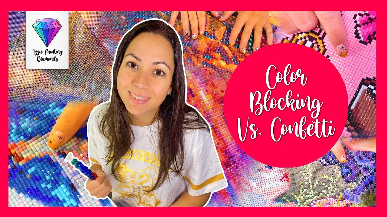 Color Blocking Vs. Confetti en Diamond Painting - YouTube