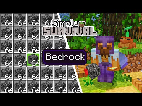 How to Get Bedrock in 100% Survival Minecraft! (Bedrock Farm 1.19+) MCPE,PS,XBOX,PC,Switch
