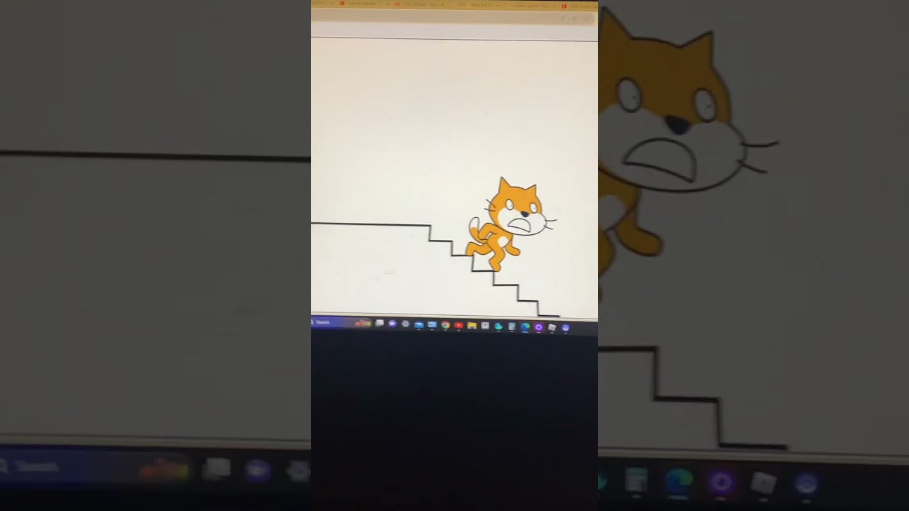 R.I.P Scratch Cat vs Scratch cat falls down the stairs YouTube Live ...