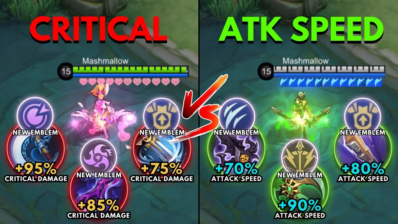 MLBB New Emblem System │ Critical vs Attack Speed Build Miya - YouTube