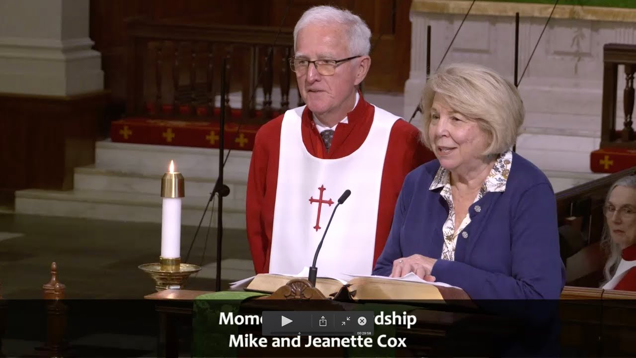 Moment for Stewardship | Mike and Jeanette Cox | Nov 17, 2024 - YouTube