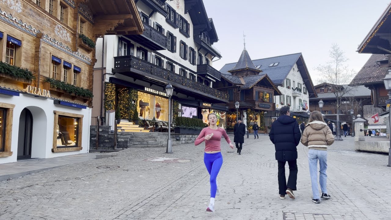 Gstaad, the Swiss winter village of super riches - YouTube