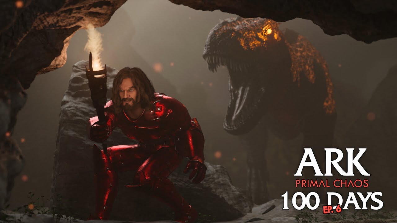We Tamed The Coolest Creature in Ark Primal Chaos! | Ark 100 Days Ep.6 ...