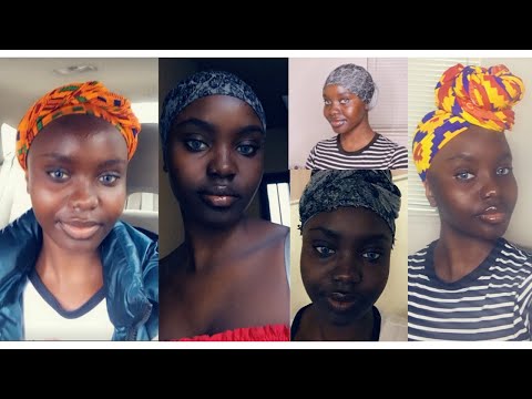 5 Quick and EASY Headwrap / Turban Styles (Long Natural Hair and TWA Friendly) for Protective Styles