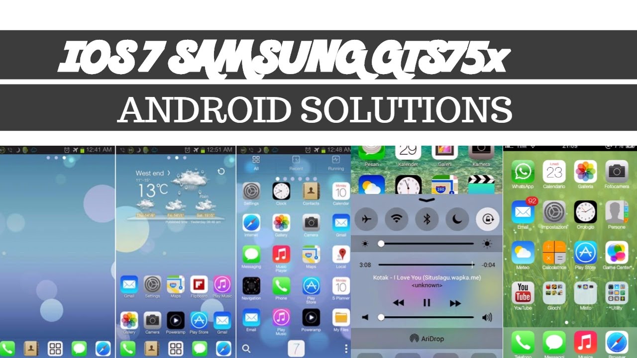 IOS 7 Rom | Samsung Galaxy S Duos 2 /Trend Plus - YouTube