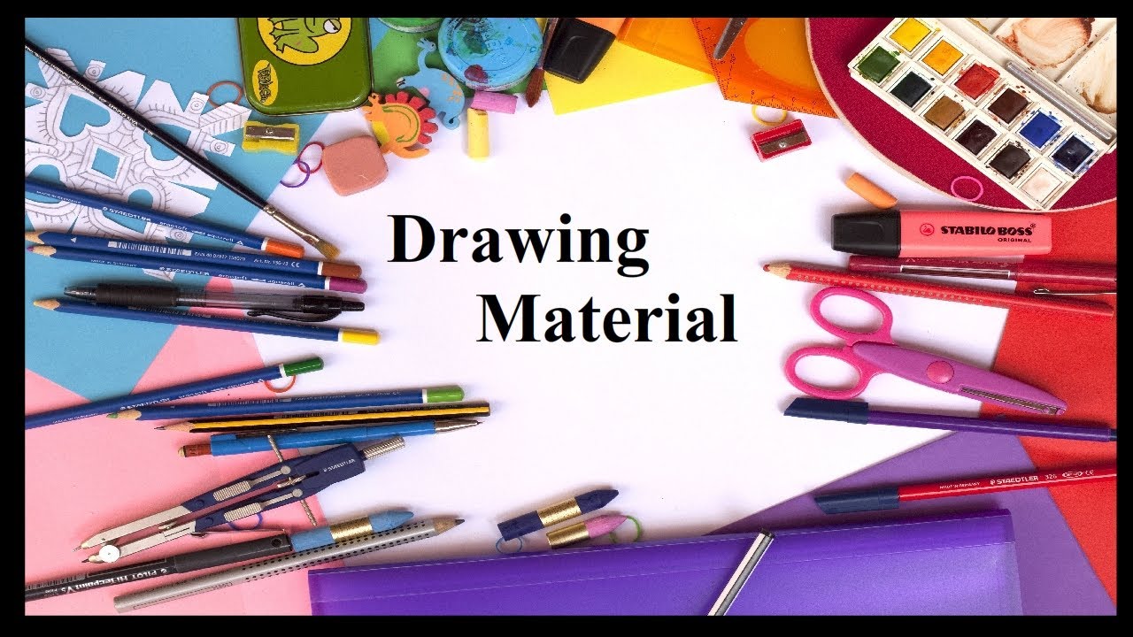 Drawing Material#Art Material#IN English - YouTube