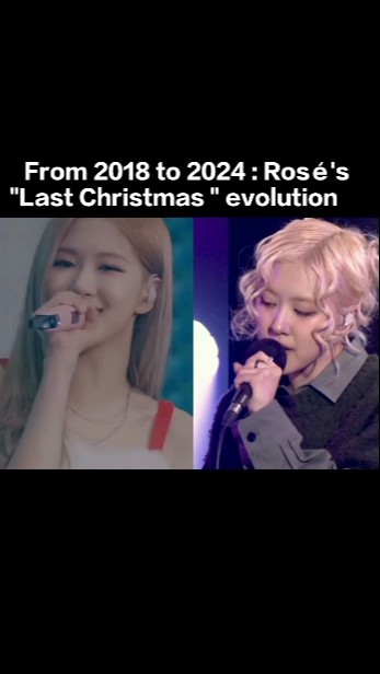 Then and now : Rosé's stunning "Last Christmas " performance🎄 ️☃️ #rosé ...