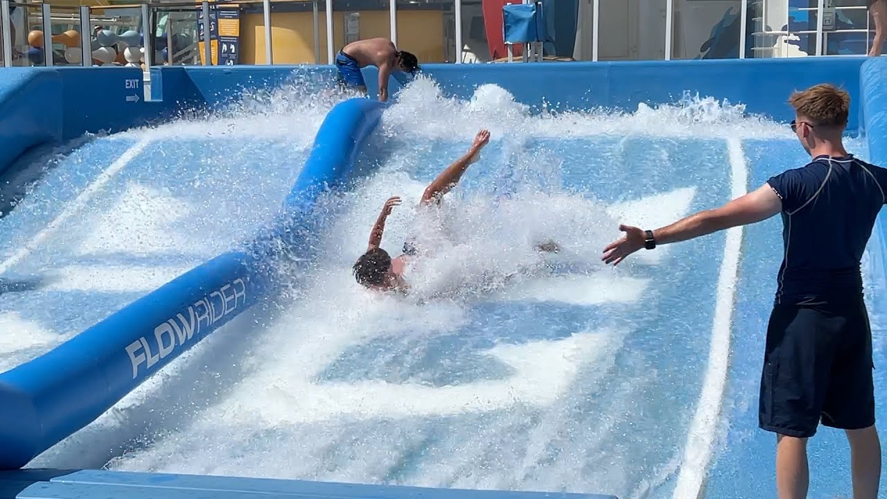 FlowRider Royal Caribbean FULL. JULY 2022 - YouTube