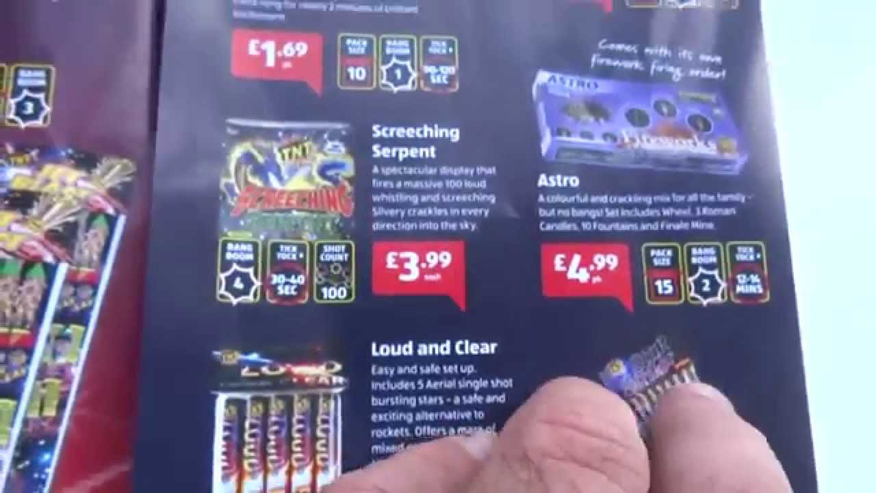 aldi fireworks leaflet 2015 tnt - YouTube