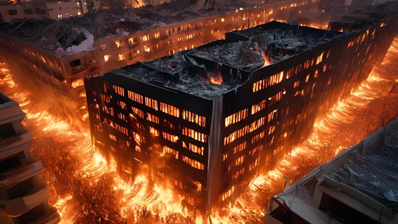 2 minutes ago! A sudden fire engulfed a high-rise building in the ...