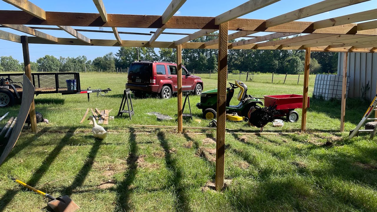 Massive DIY Turkey Coop Build - YouTube