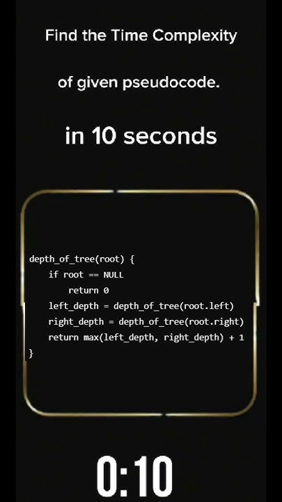 Find the Time Complexity of Pseudocode in Seconds! 🕒 #lvslogics #smartphone #codingproblems ...