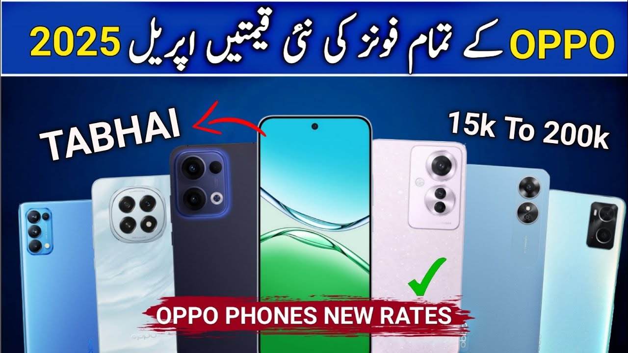 Oppo All Mobile Prices Updated In Pakistan April 2025 | Oppo Mobile ...