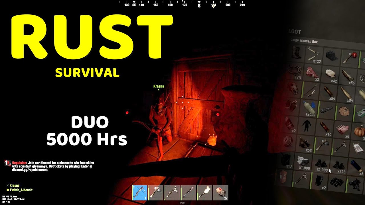 CÓMO ES JUGAR RUST EN 2023 Rust GUIDE, TIPS Dúo survival +5000 Horas ...