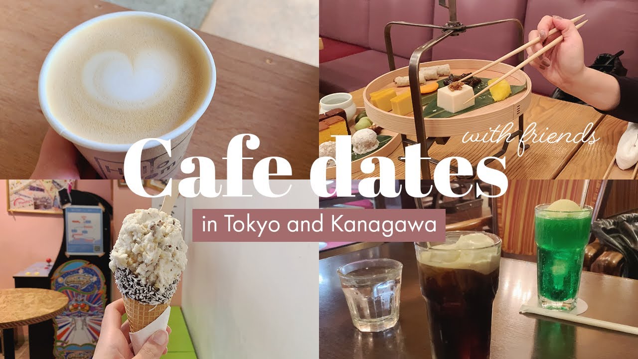 Cafe dates with friends in Japan // in Tokyo and Kanagawa - YouTube