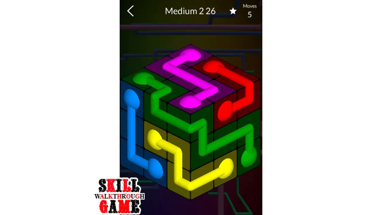Cube Connect: Connect the dots - Medium 2 Level 1 - 150 - Walkthrough ...