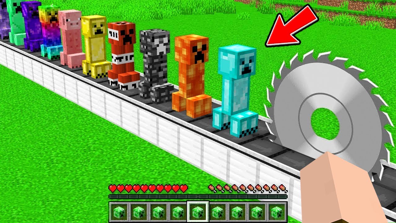 Ich SÄGE 999.9999 CREEPER in Minecraft.. 😨 - YouTube