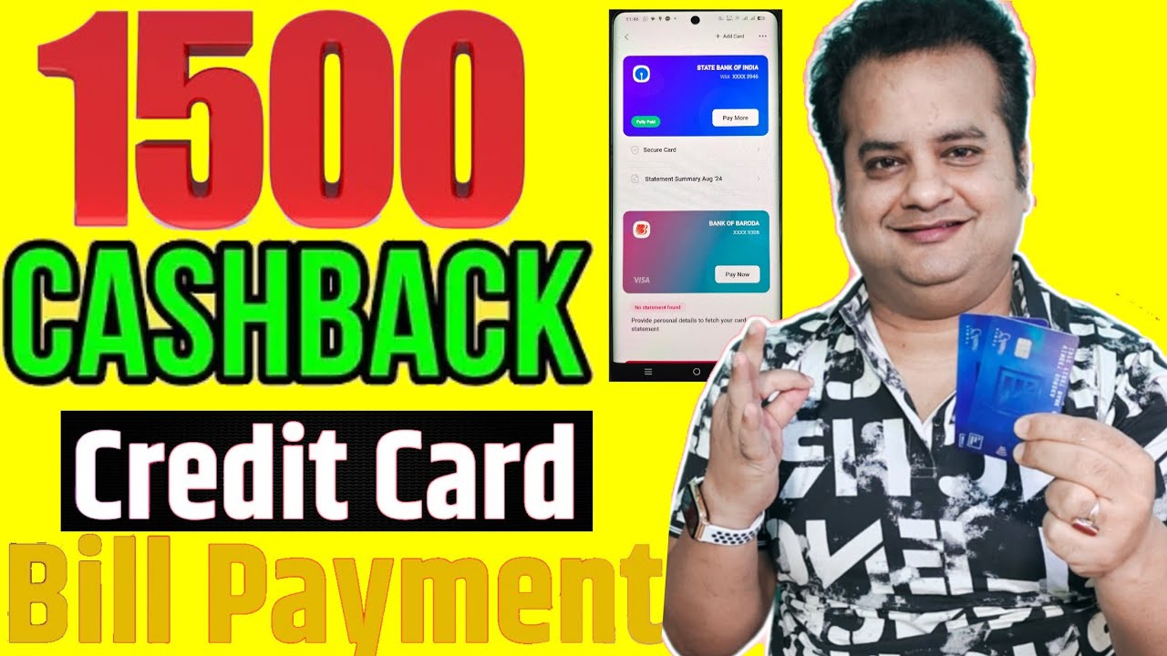 Earn 1500 Cashback On Credit Card Bill Payment | Flat 1% Cashback ...