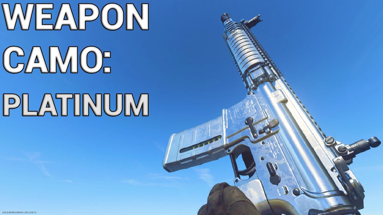 All PLATINUM Camos in Modern Warfare 2019 | all weapon inspections ...