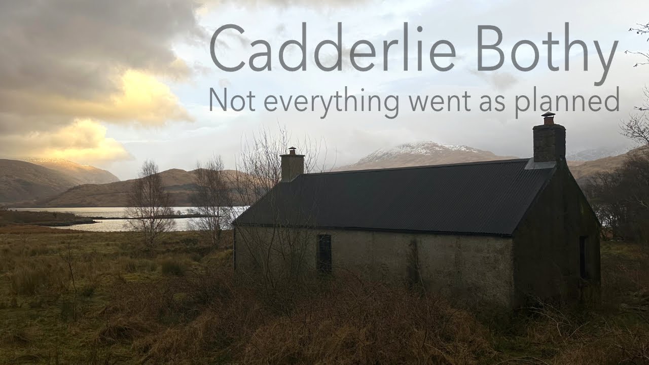 Bothy Overnighter in the Cadderlie Bothy: Not everything went as ...