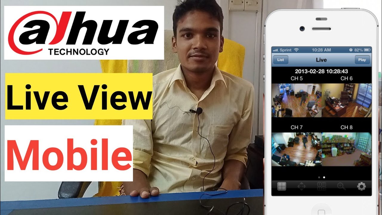 How To Setup Dahua CCTV Camera Connect To Mobile App Gdmss Plus - YouTube