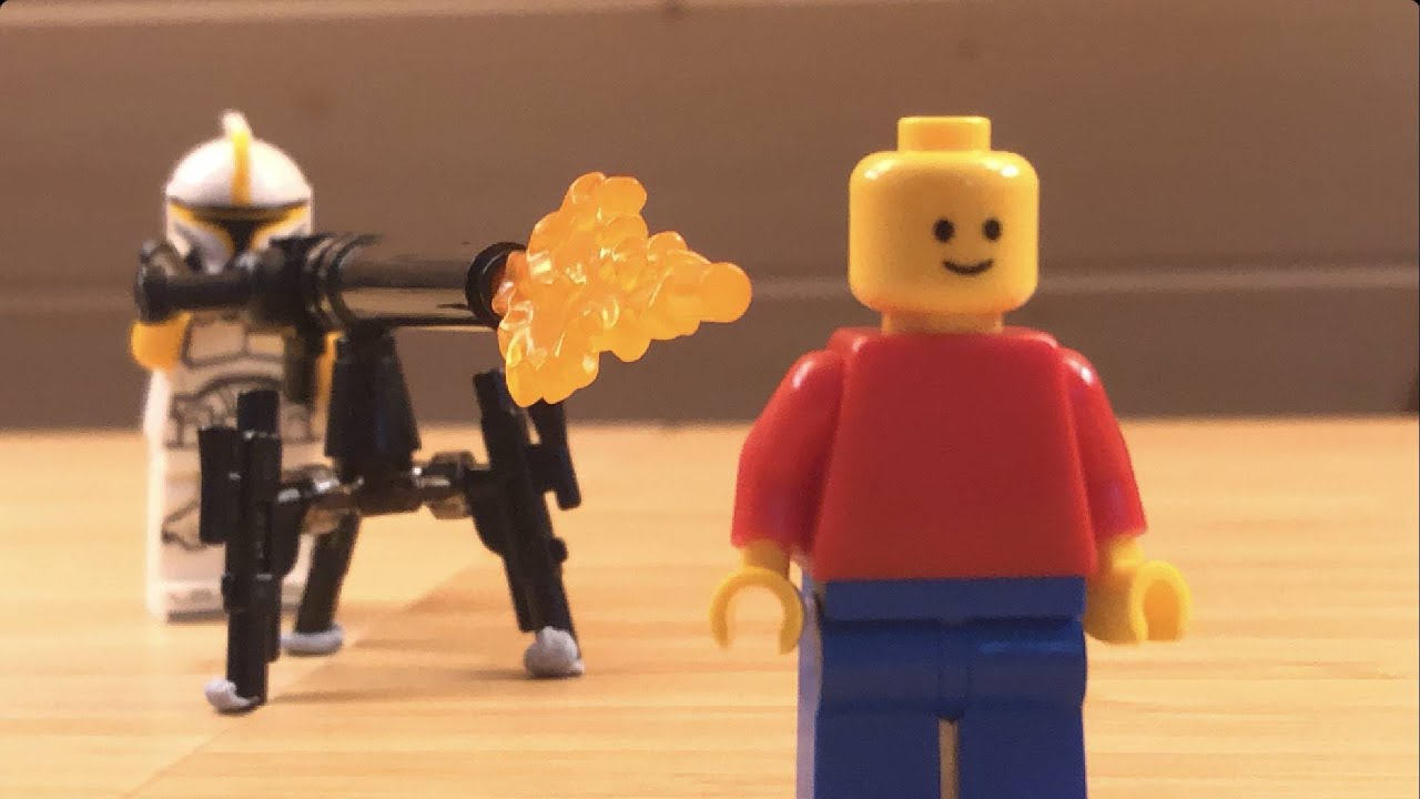 lego man gets blasted away - YouTube