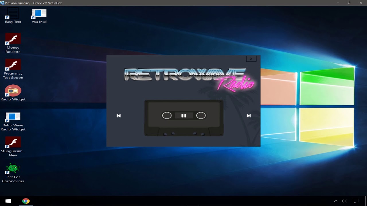 Retro Wave Radio Widget - YouTube