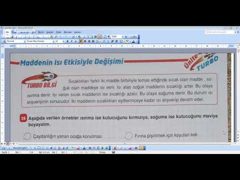 4. sınıf 10 Mart 2021 fen bilimleri maddenin özellikleri soru çözümleri
