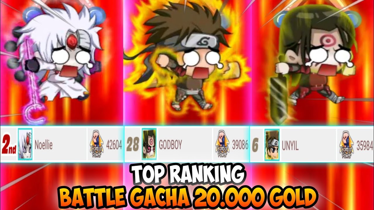GACHA 20.000 GOLD 3 AKUN TOP RANKING - Moment Gacha Live Stream NInja ...