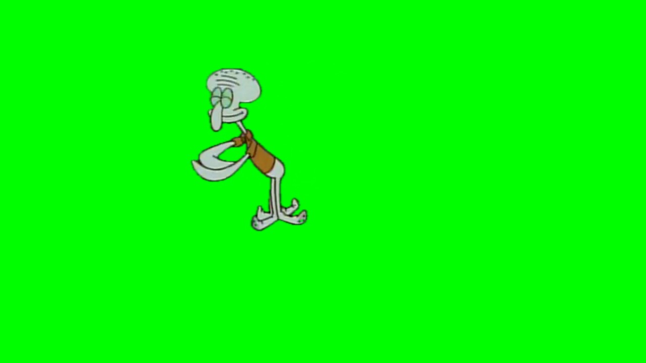 SpongeBob Green Screen: Squidward Gathering Hand Motion - YouTube