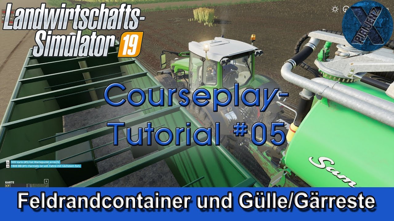 LS19 | Courseplay-Tutorial #05 - Feldrandcontainer und Gülle/Gärreste ...
