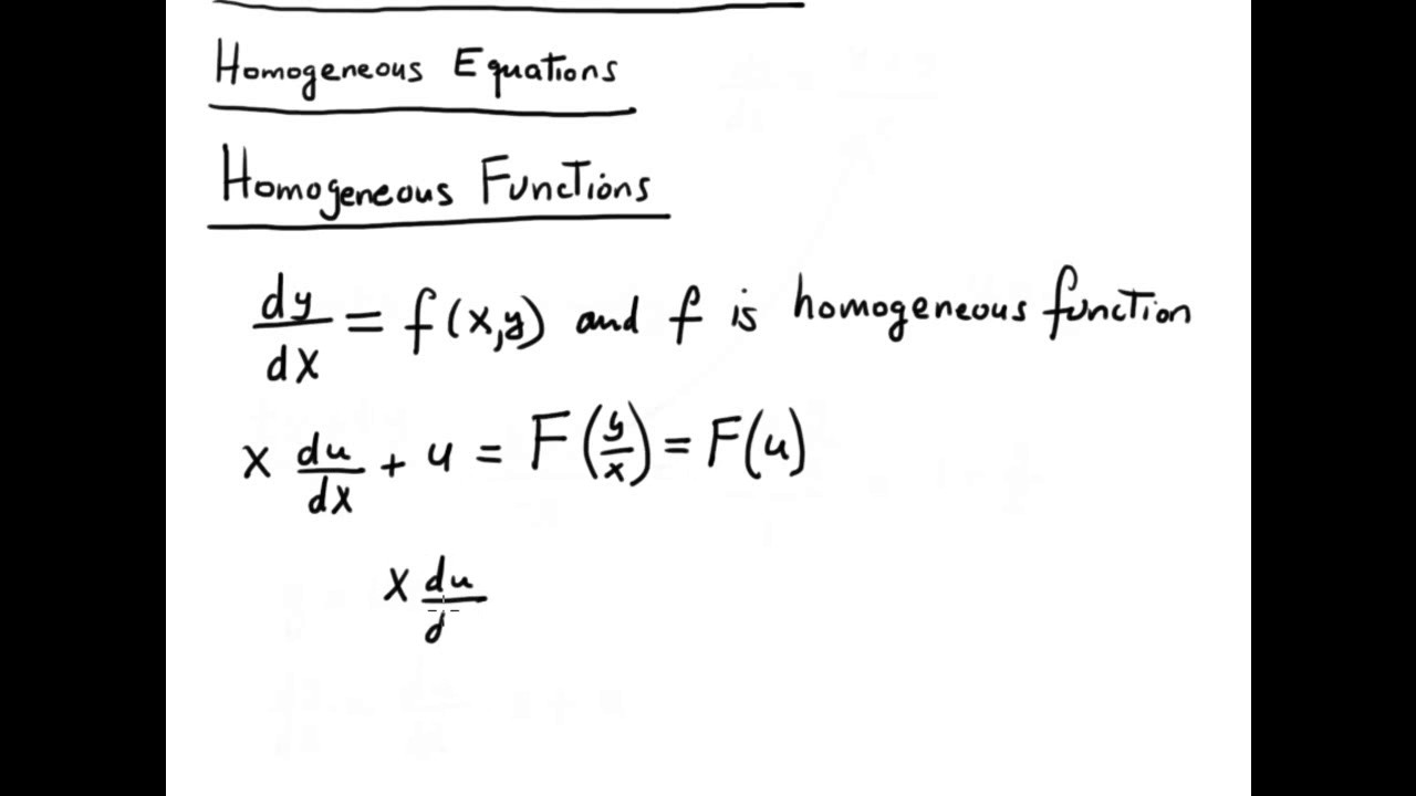 Homogeneous Equations 1 YouTube homogeneous-equations-1-youtube