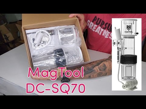 MagTool DC-SQ70 Protein skimmer unboxing and set up! Nano reef build ep ...