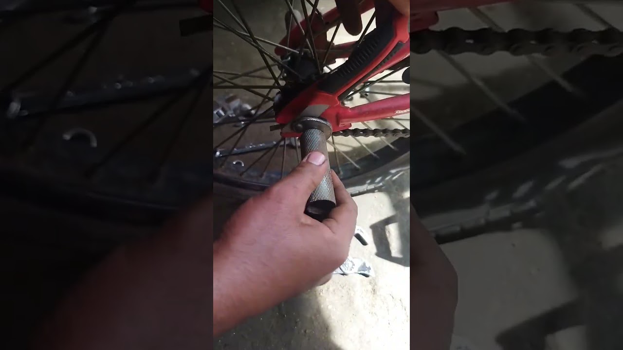 Lepas mur roda sepeda with impact wrench #shorts - YouTube